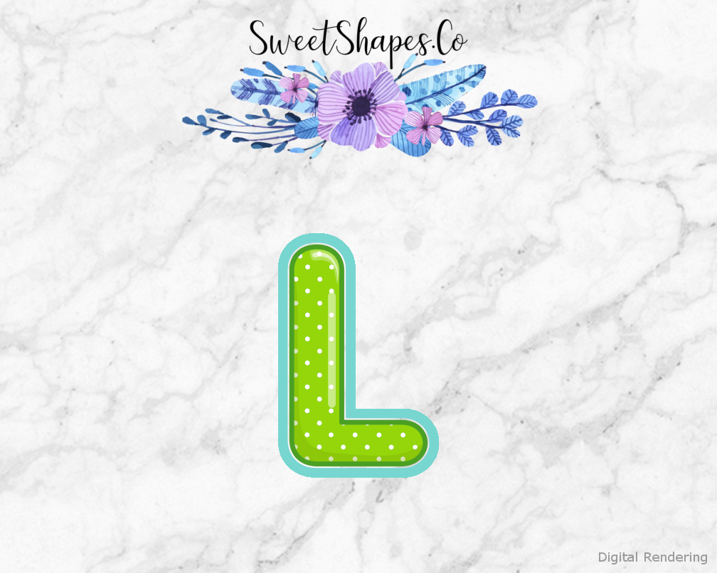 Bubble Letter L Cookie Cutter – SweetShapes.Co