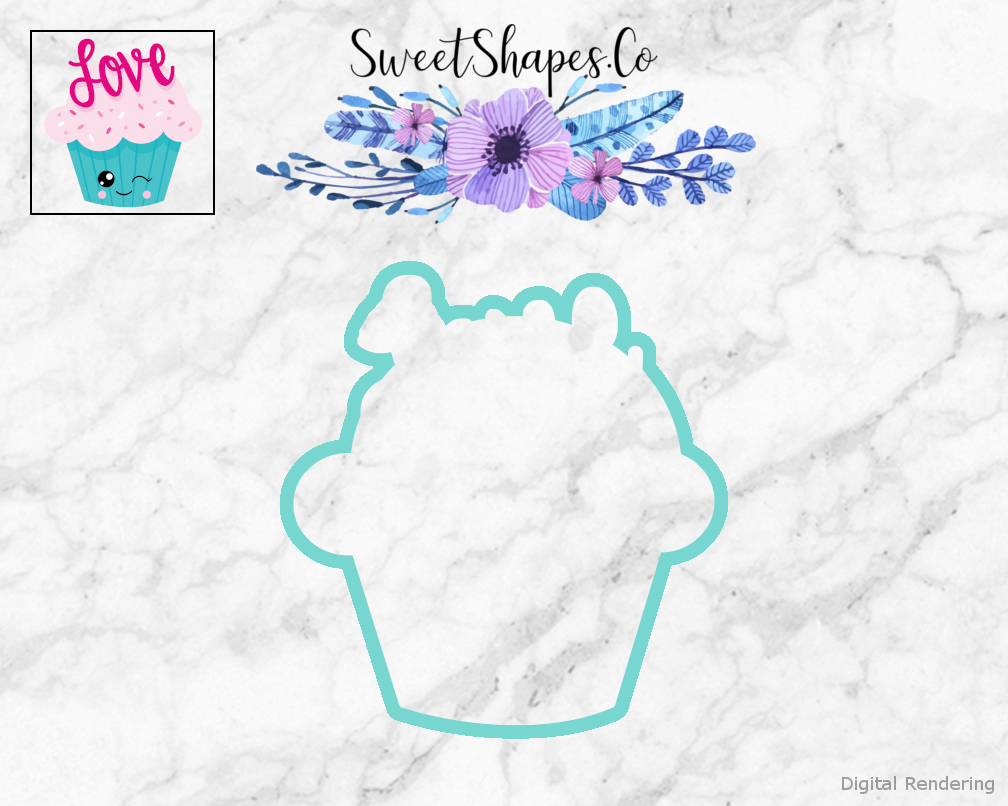 Love Cupcake Cookie Cutter – SweetShapes.Co