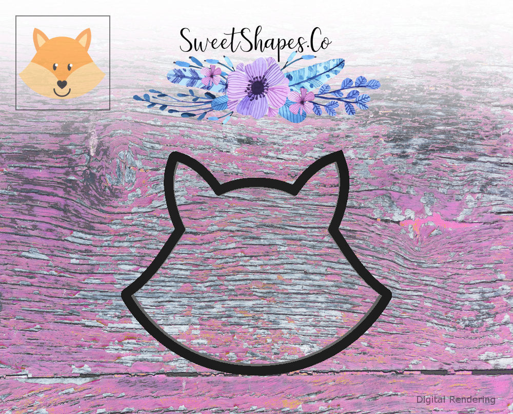 Fox Face Cookie Cutter – SweetShapes.Co