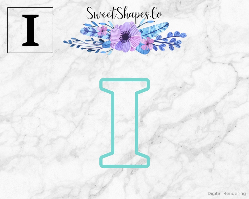 Alphabet Letter I Cookie Cutter – SweetShapes.Co